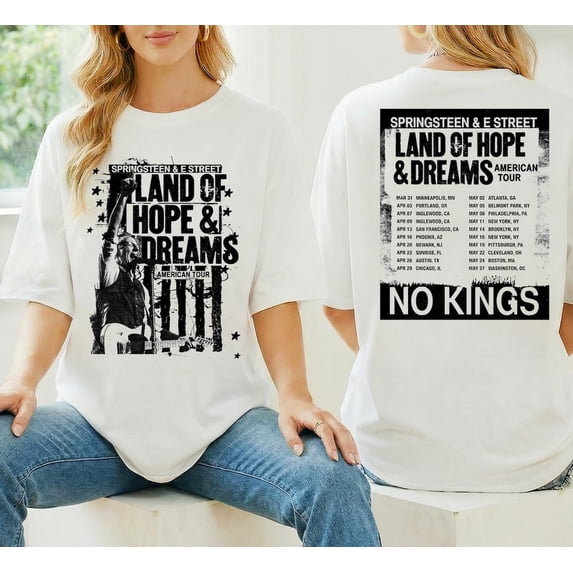 Bruce Springsteen 2026 Tour T-Shirt – Land of Hope & Dreams Concert ...