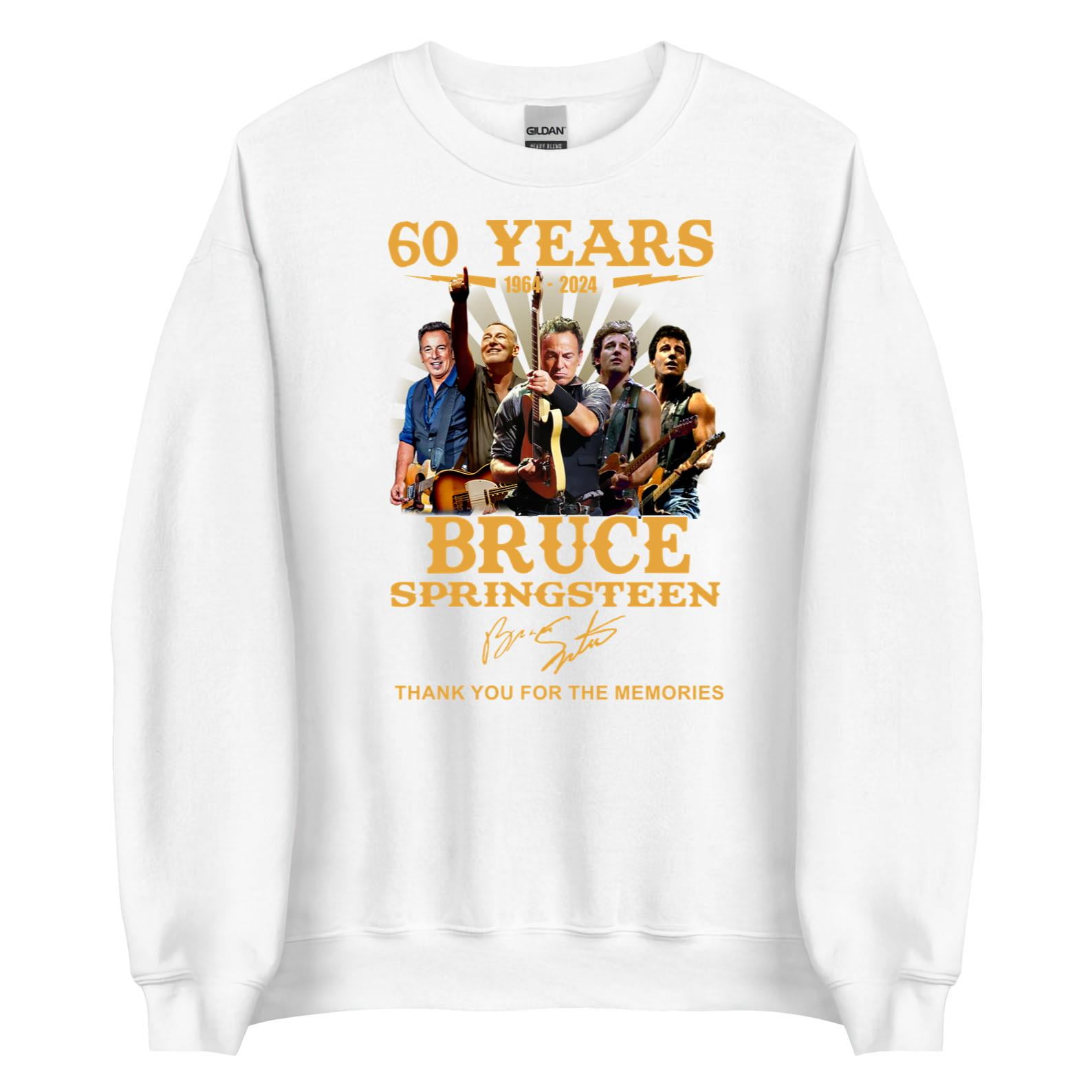 Bruce Springsteen 60 Years Signatures T-Shirt, Bruce Springsteen Fan ...