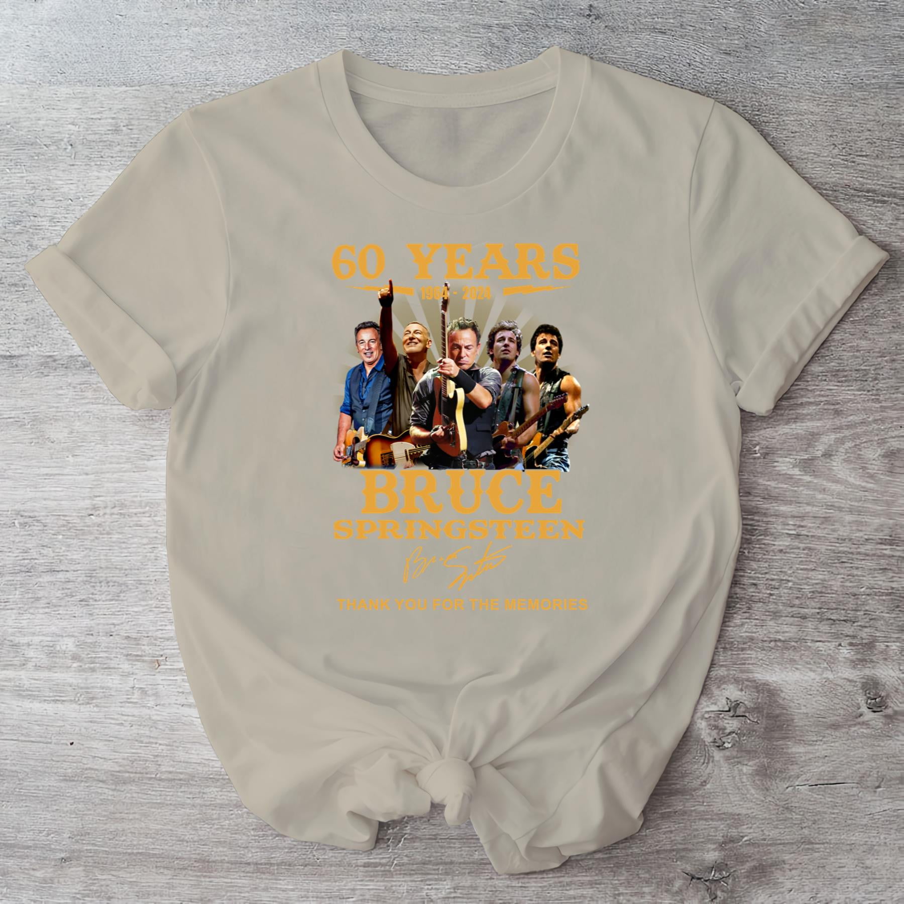 Bruce Springsteen 60 Years Signatures T-Shirt, Bruce Springsteen Fan ...