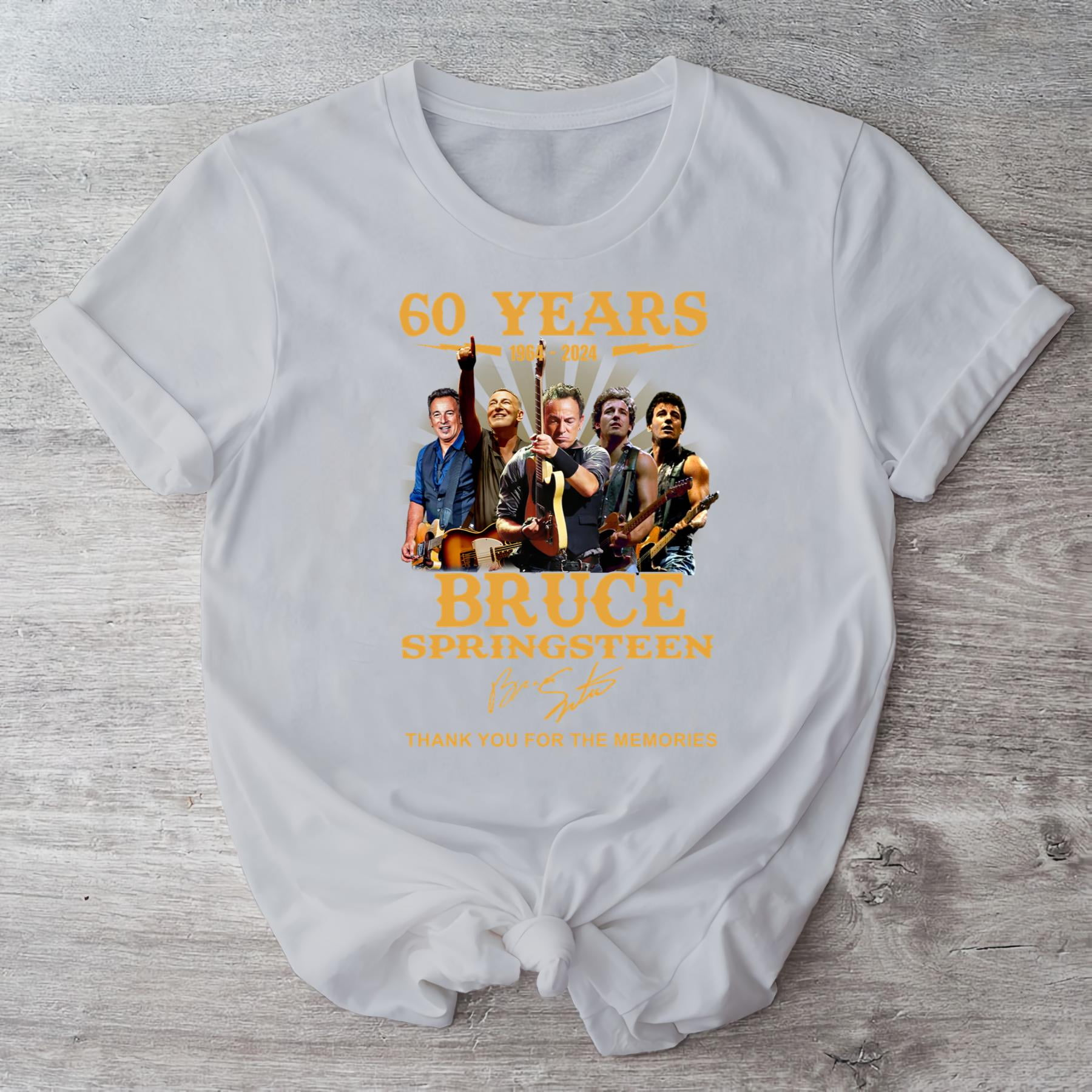 Bruce Springsteen 60 Years Signatures T-Shirt, Bruce Springsteen Fan ...
