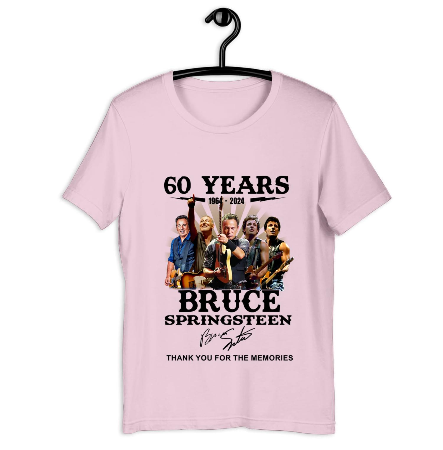 Bruce Springsteen 60 Years Signatures T-Shirt, Bruce Springsteen Fan ...