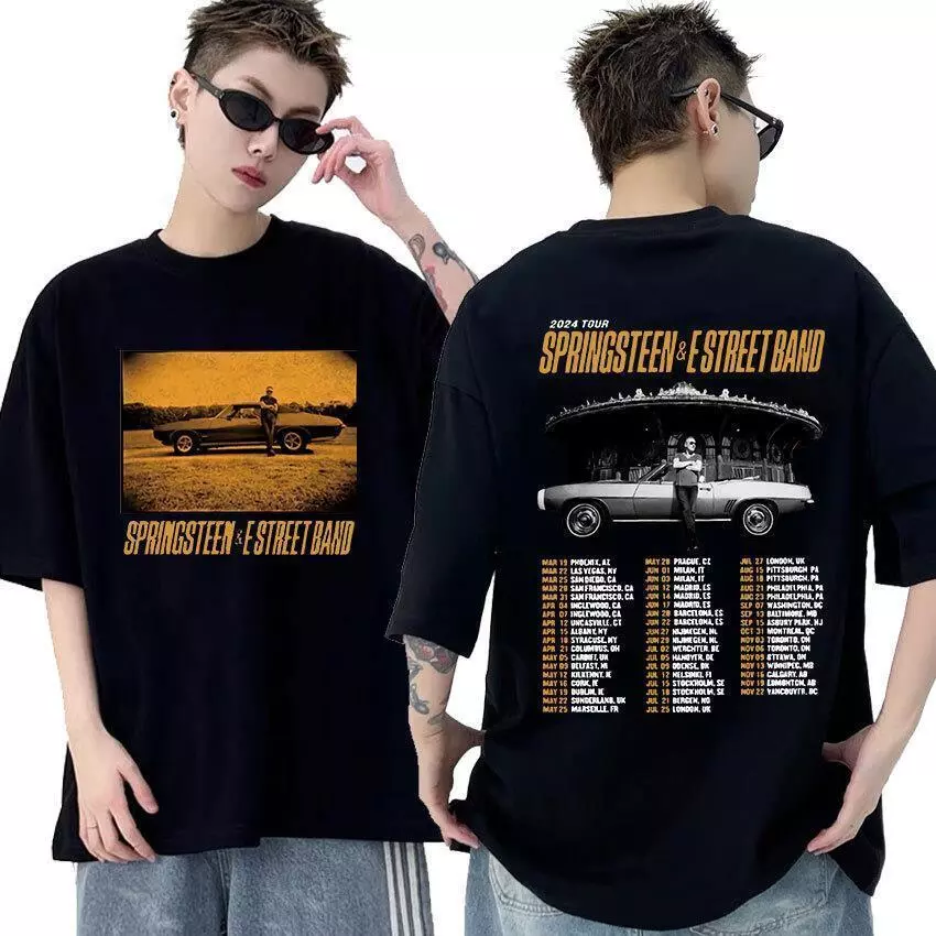 Bruce Springsteen And E Street 2024 Rock Band Tour T-shirts Unisex Tees ...
