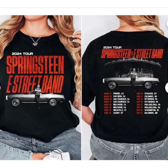 Bruce Springsteen And E Street 2024 Tour Shirt, Bruce Springsteen Fan ...
