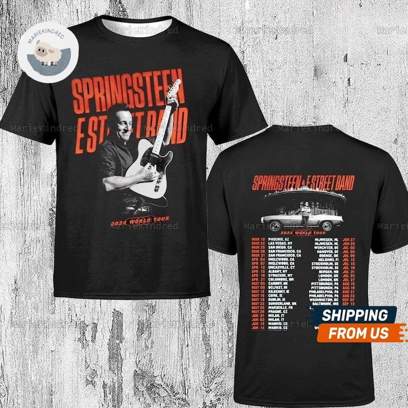 Bruce Springsteen And E Street 2024 Tour Shirt, E Street Shirt, Bruce ...