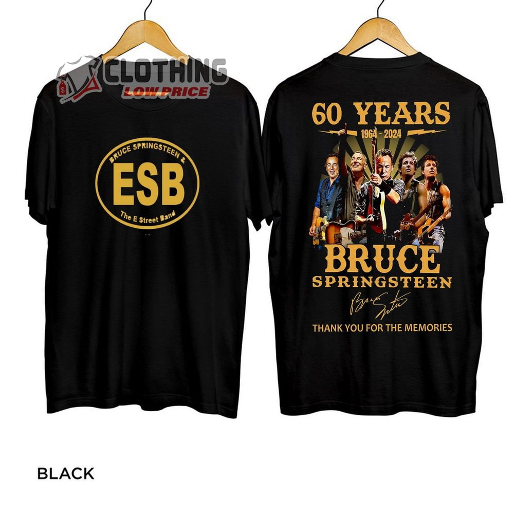 Bruce Springsteen And E Street 60 Years 1964 – 2024 Merch, Bruce ...