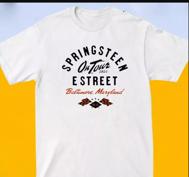 Bruce Springsteen And E Street Band Baltimore 2024 Tour Shirt - Walmart.com