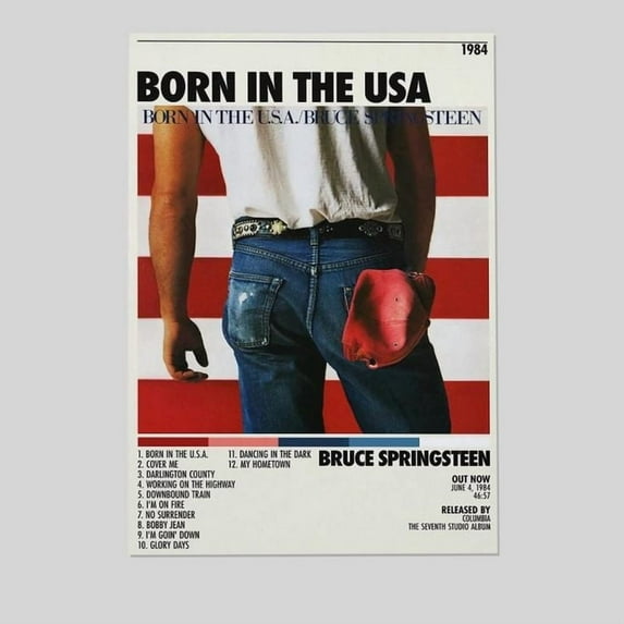 Bruce Springsteen Born In The U.S.A. Poster Canvas Poster Wall ...