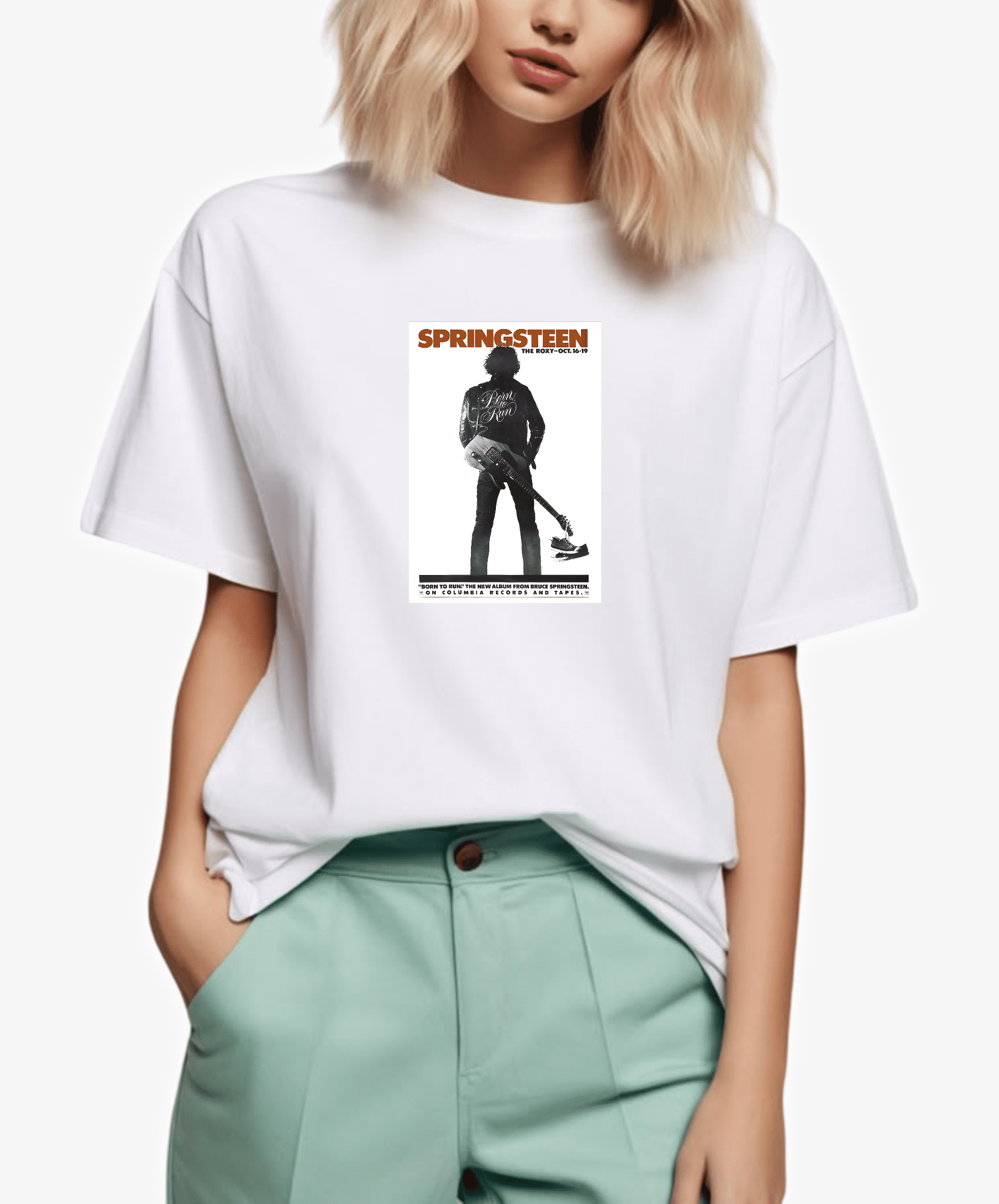 Bruce Springsteen Born To Run Rock Album Cover Boss Unisex Tee, for men ...