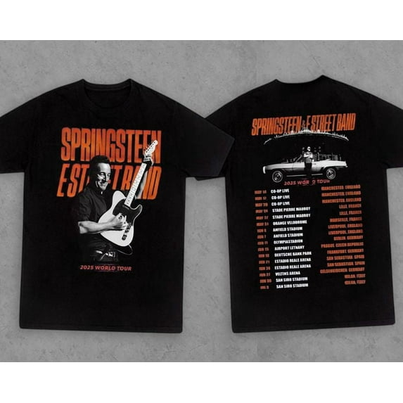 Bruce Springsteen & E Street Band 2025 World Tour 3D Graphic T-Shirt ...