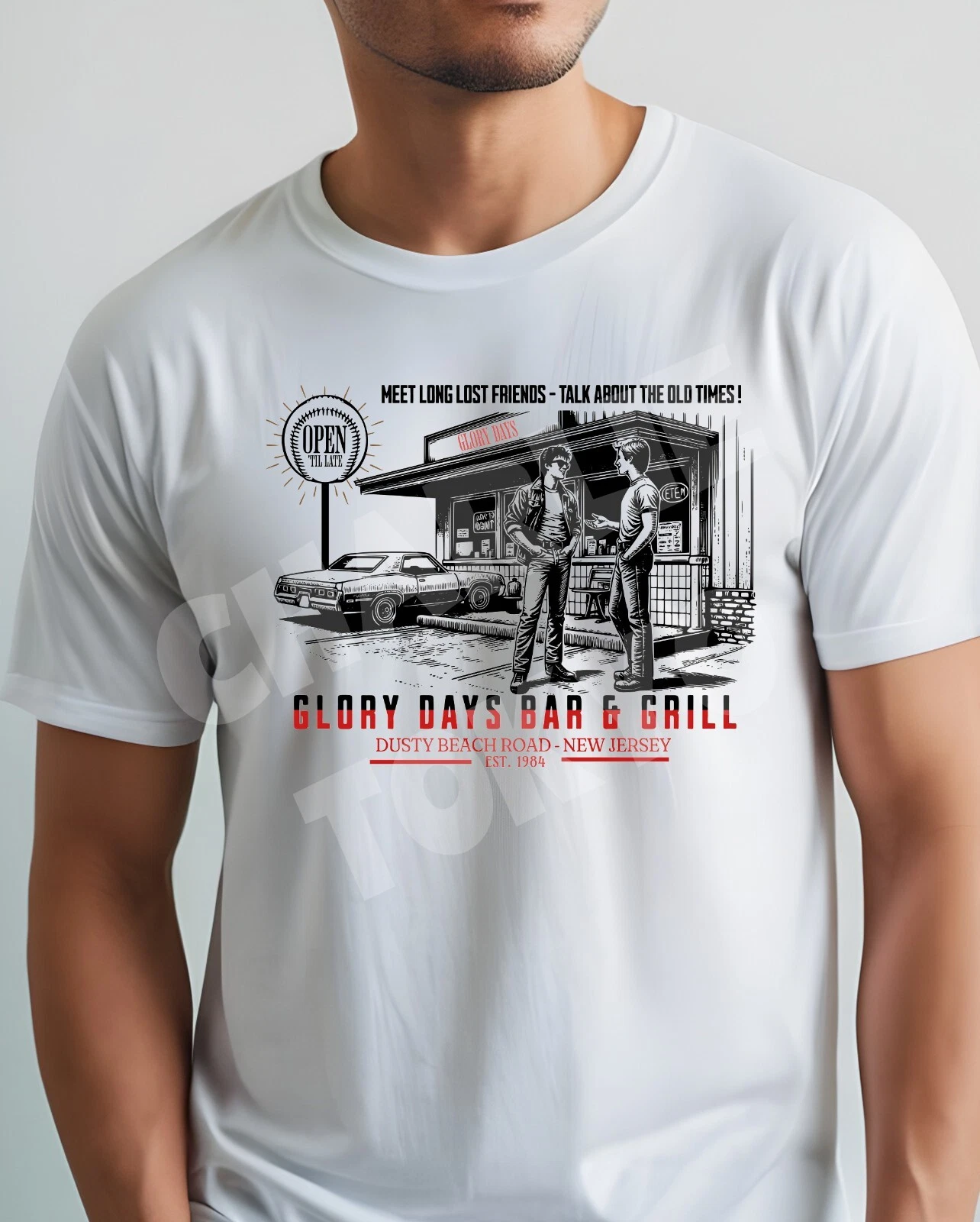 Bruce Springsteen Inspired T-Shirt Glory Days Bar & Grill - Walmart.com
