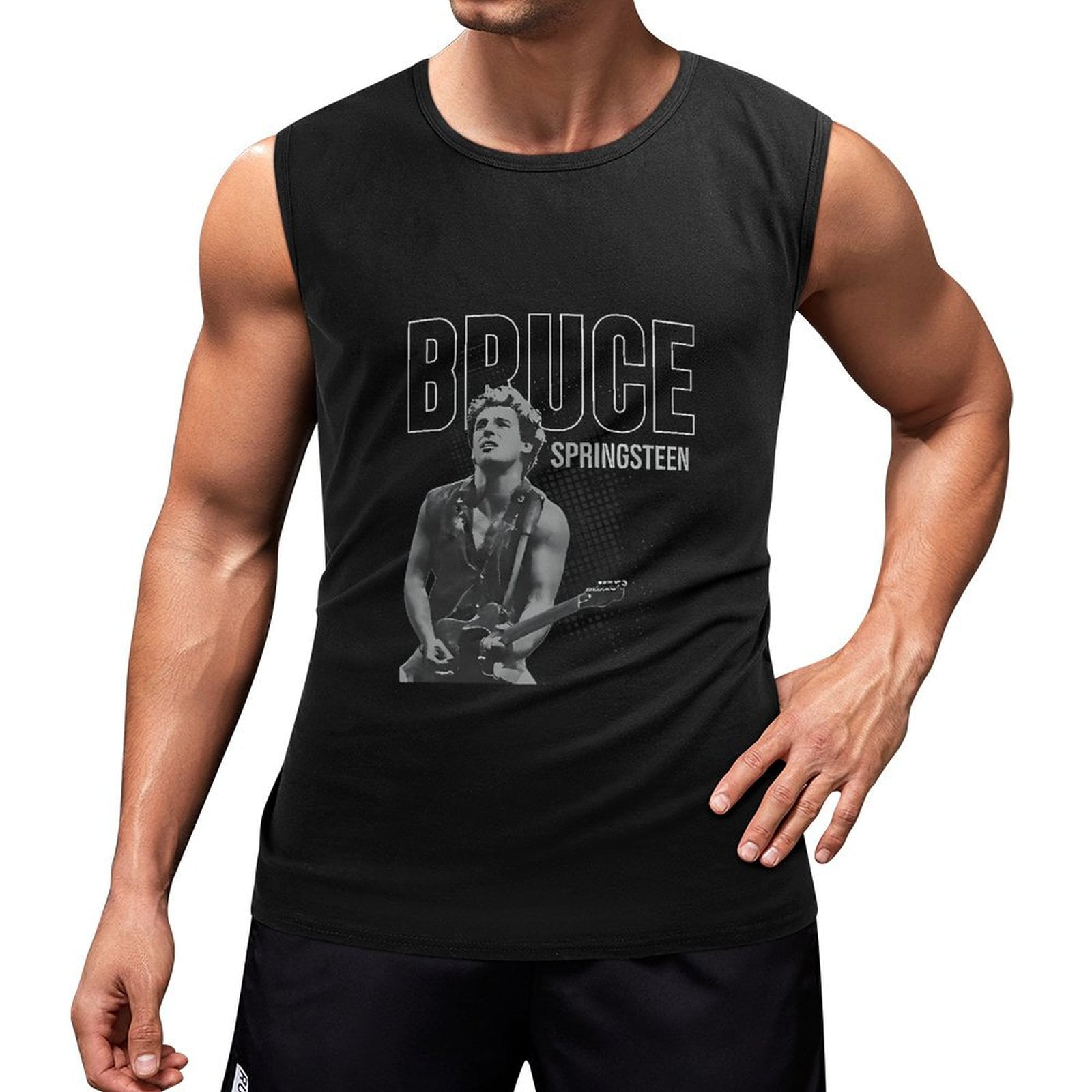 Bruce_Springsteen Men'S Muscle T-Shirt, Sleeveless, Muscle Tank Tee Top ...