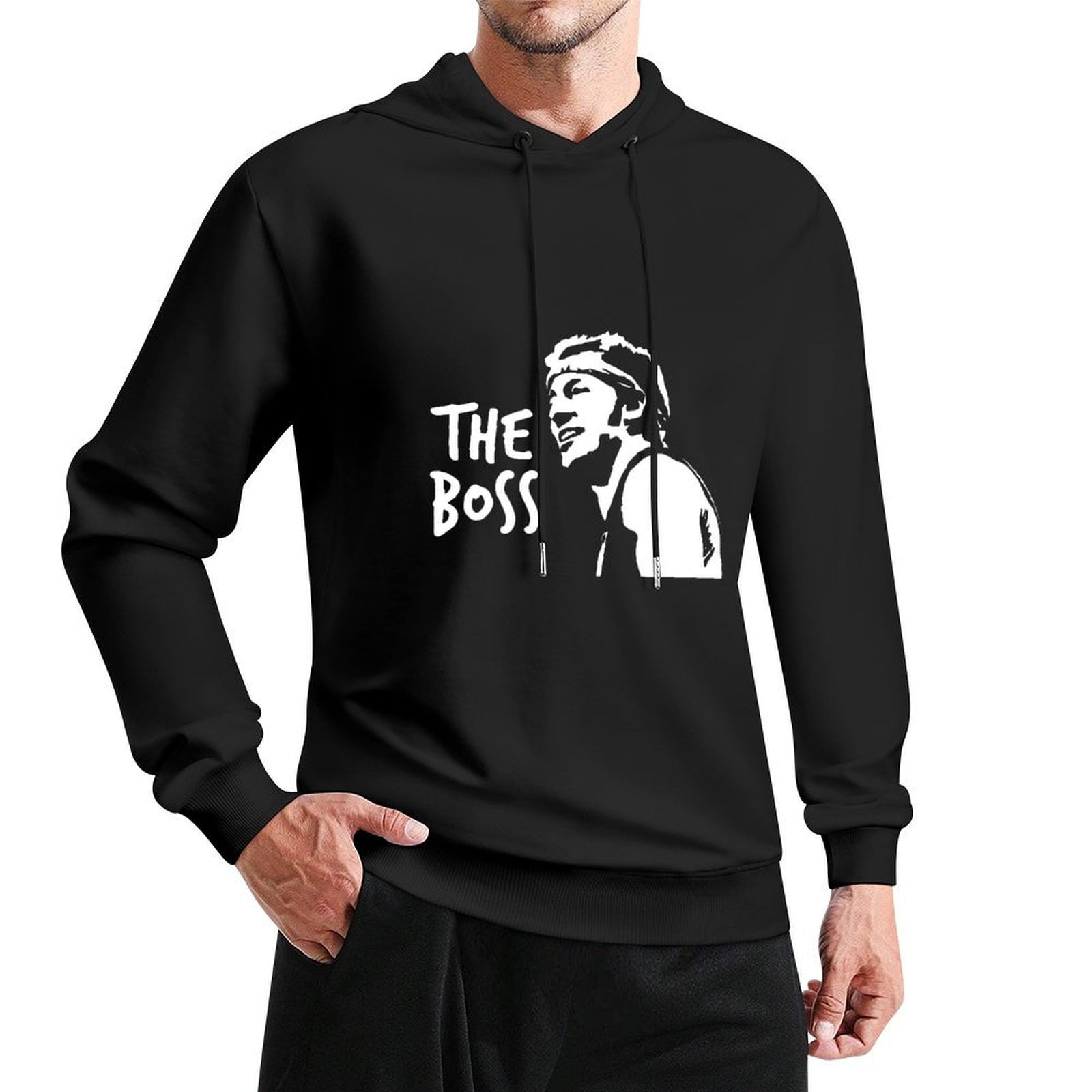 Bruce_Springsteen Men's Hooded Pullover Casual Long Sleeve Drawstring ...