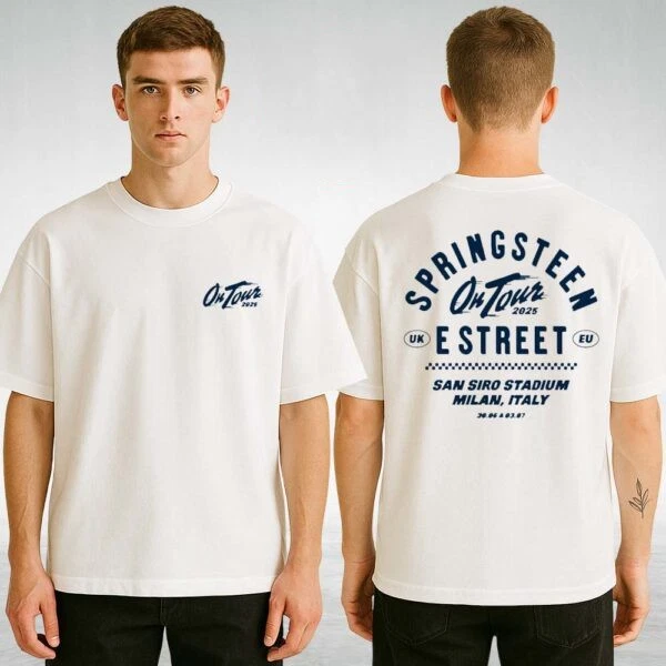 Bruce Springsteen On Tour 2025 Milan Concert Italy On Jun 30 & July 3 T ...