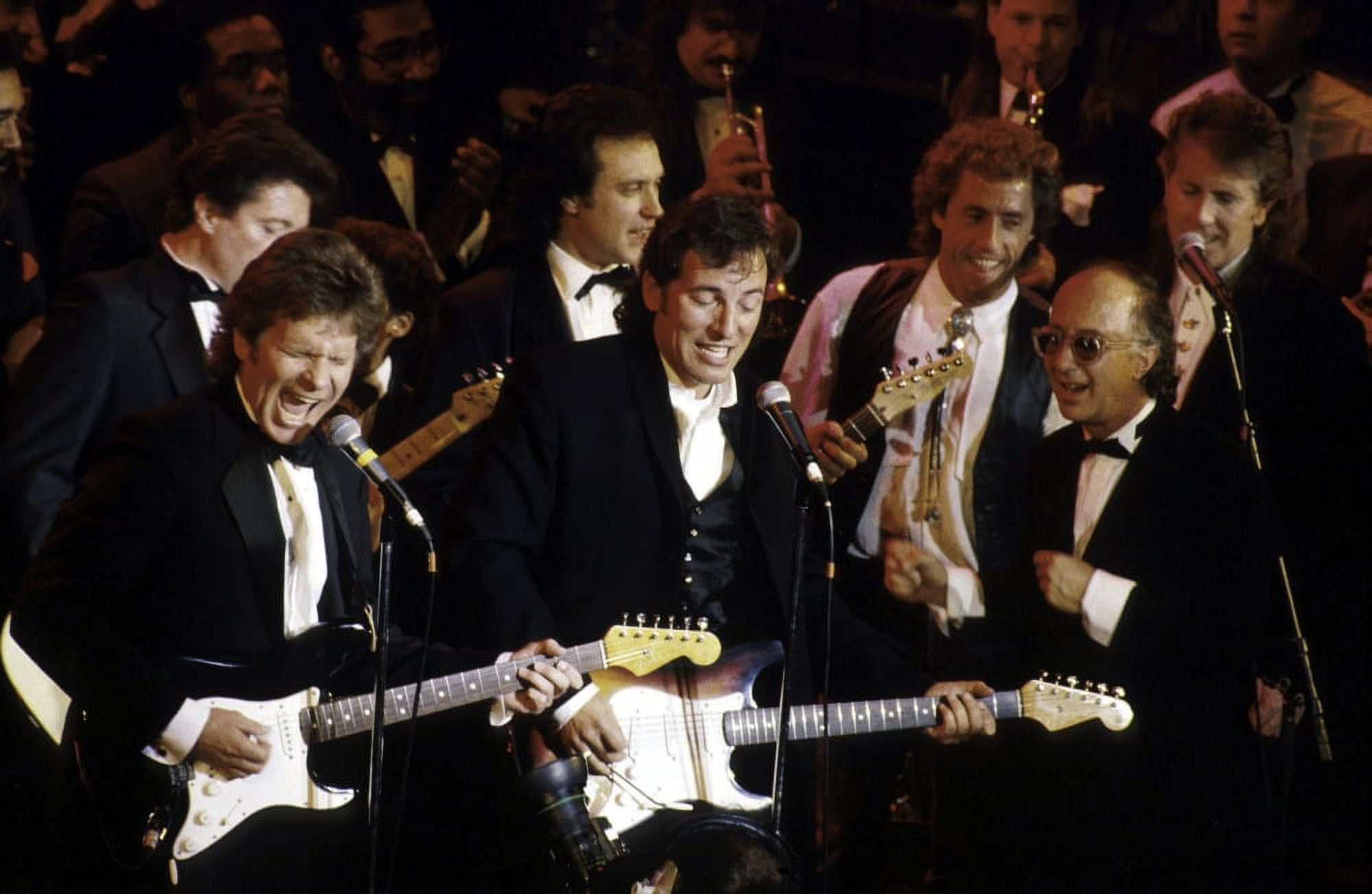 Bruce Springsteen, Roger Daltry, Paul Schaffer and John Foggerty at the ...