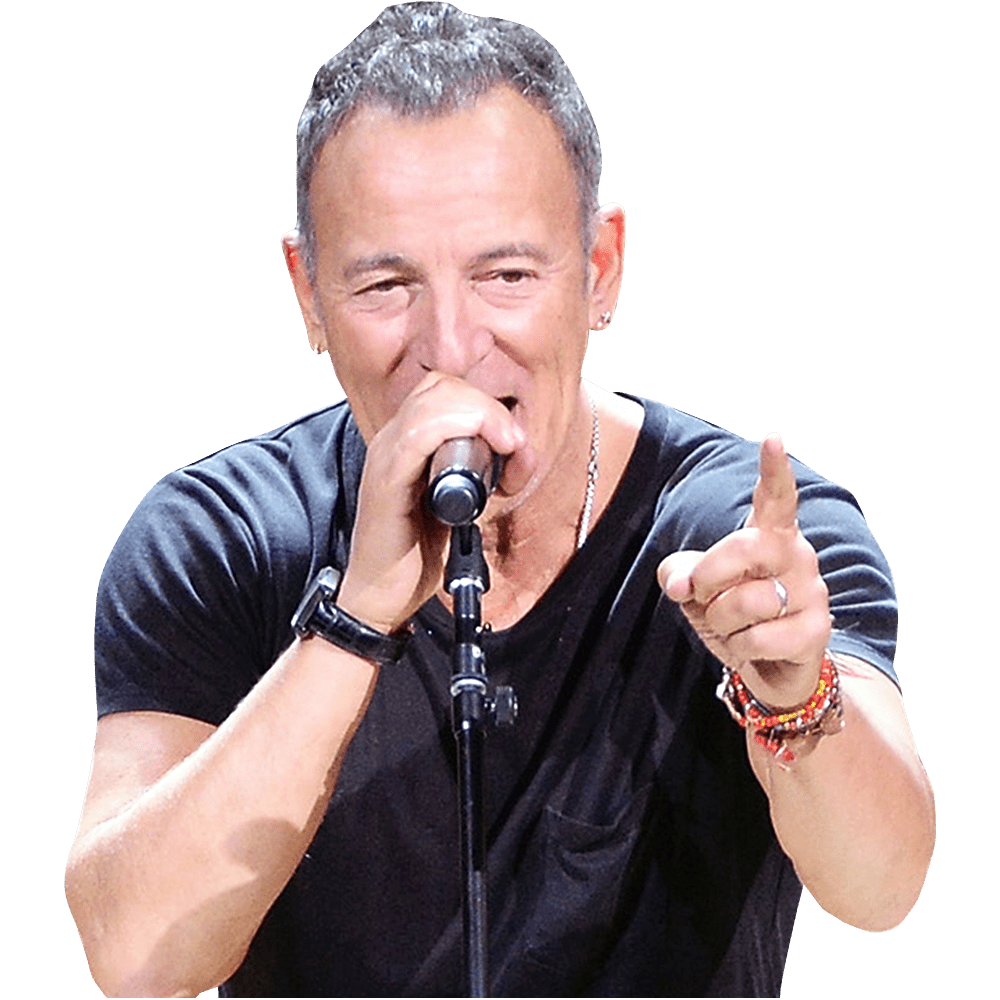 Bruce Springsteen (Singing) Half Body Buddy Cutout - Walmart.com