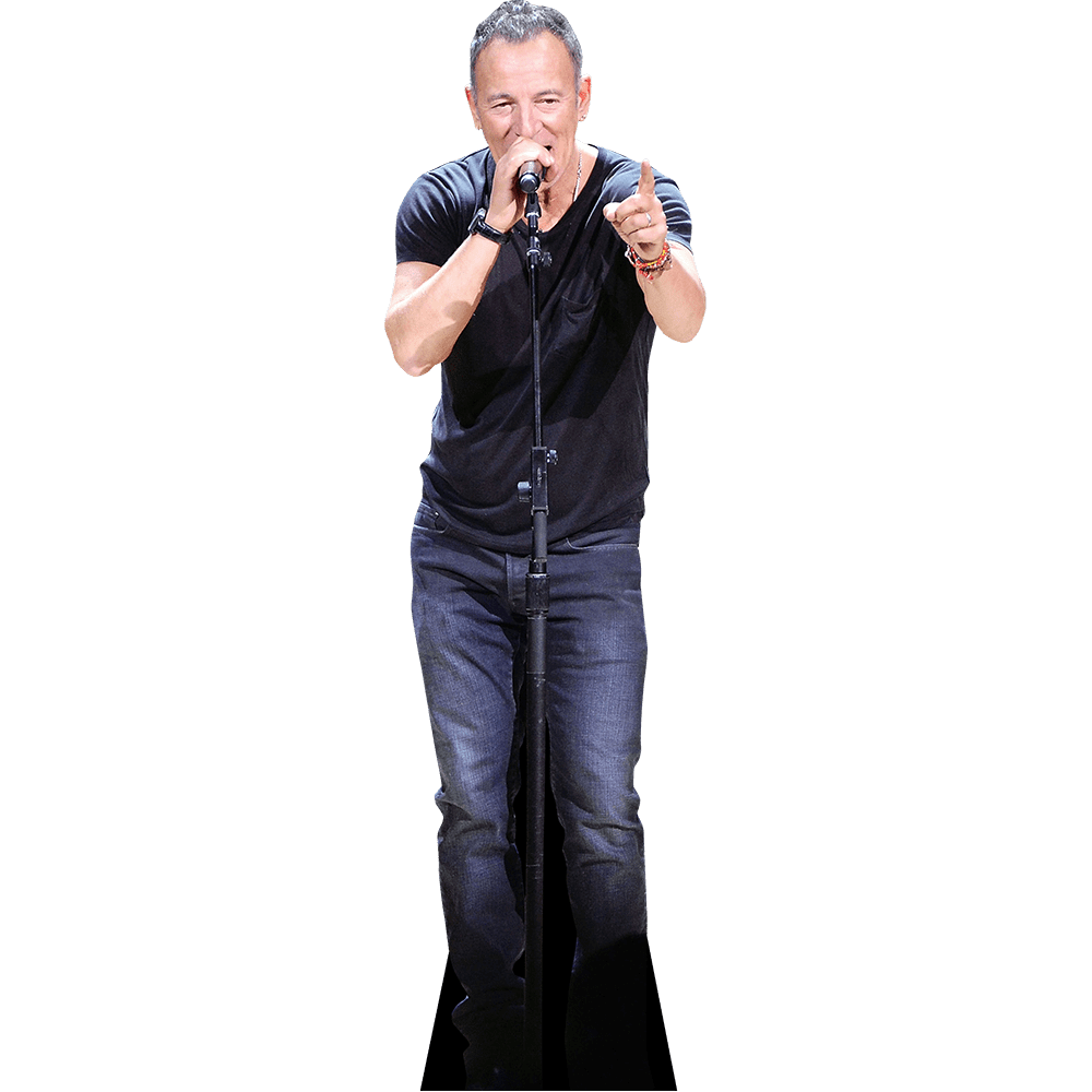 Bruce Springsteen (Singing) Mini Cardboard Cutout Standee - Walmart.com