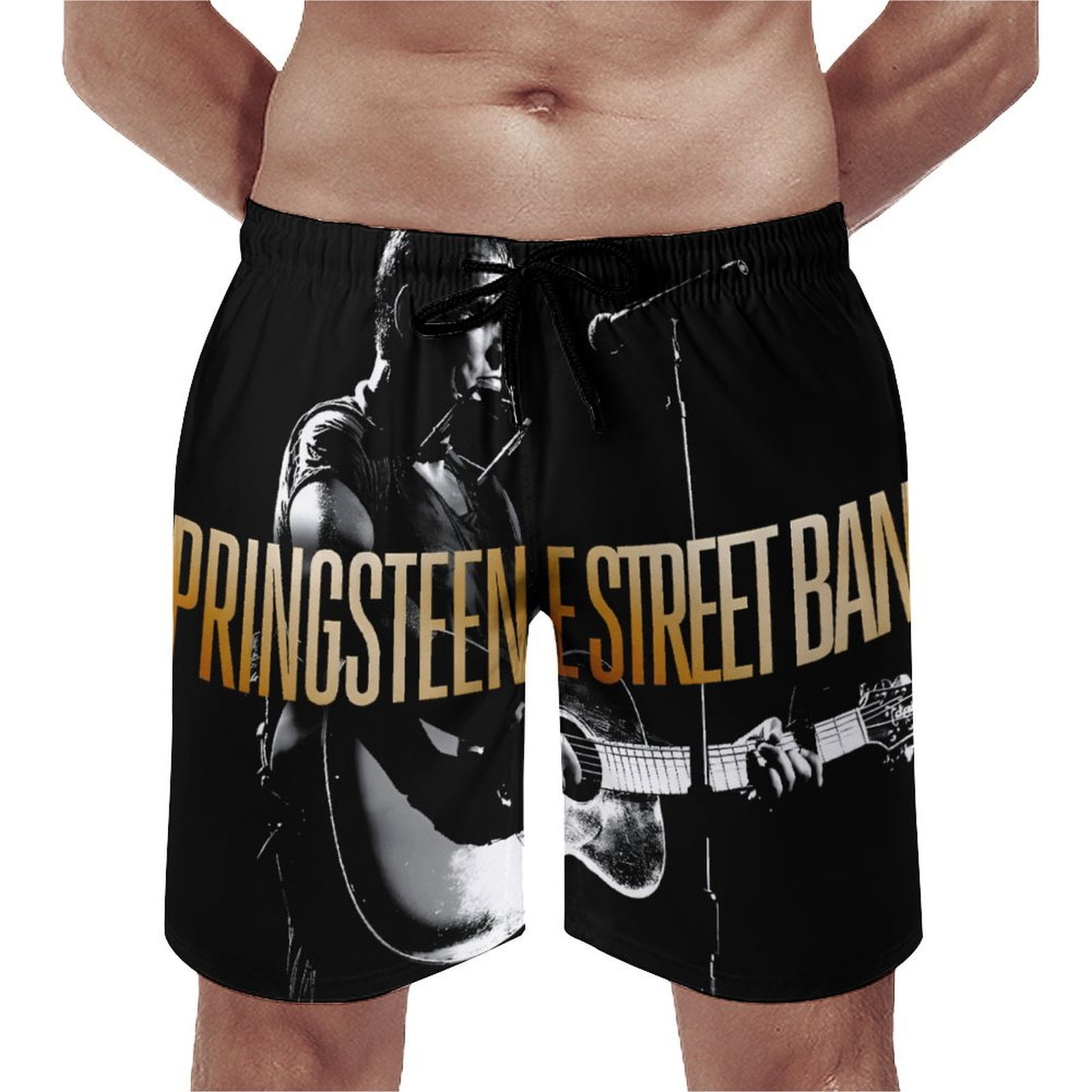 Bruce_Springsteen Snazzy Mens Swim Trunks Quick Dry Board Shorts ...
