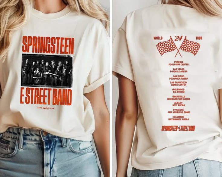 Bruce Springsteen Springsteen & The E Street Band World Tour Photo Tee ...