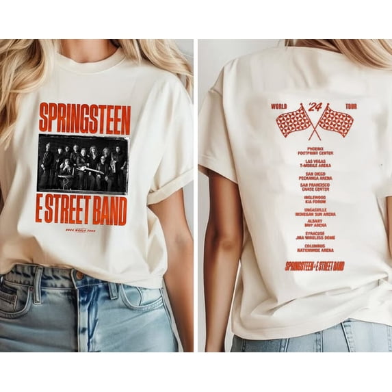Bruce Springsteen Springsteen & The E Street Band World Tour Photo Tee ...