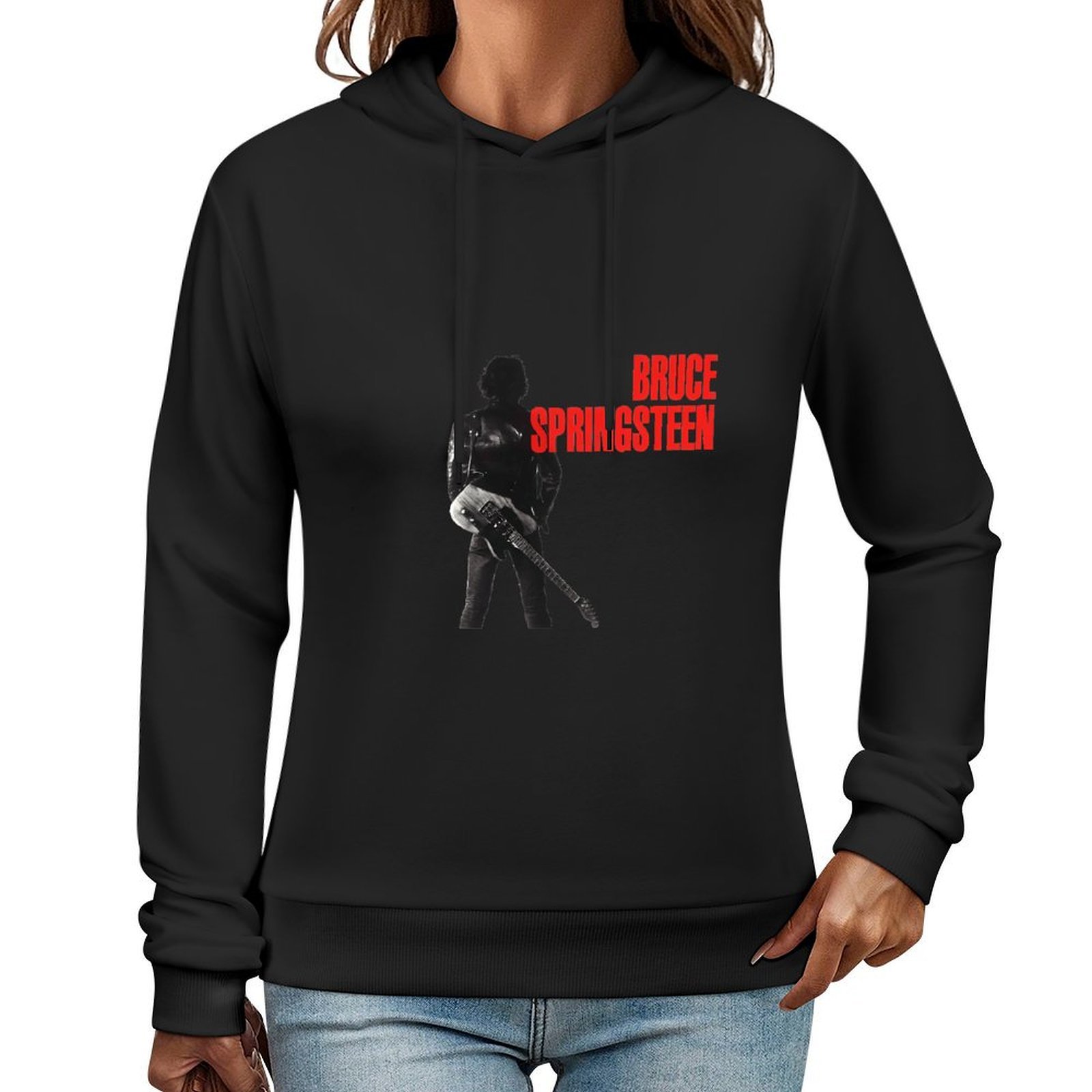 Bruce_Springsteen Spunky Women's Hooded Pullover Casual Long Sleeve ...