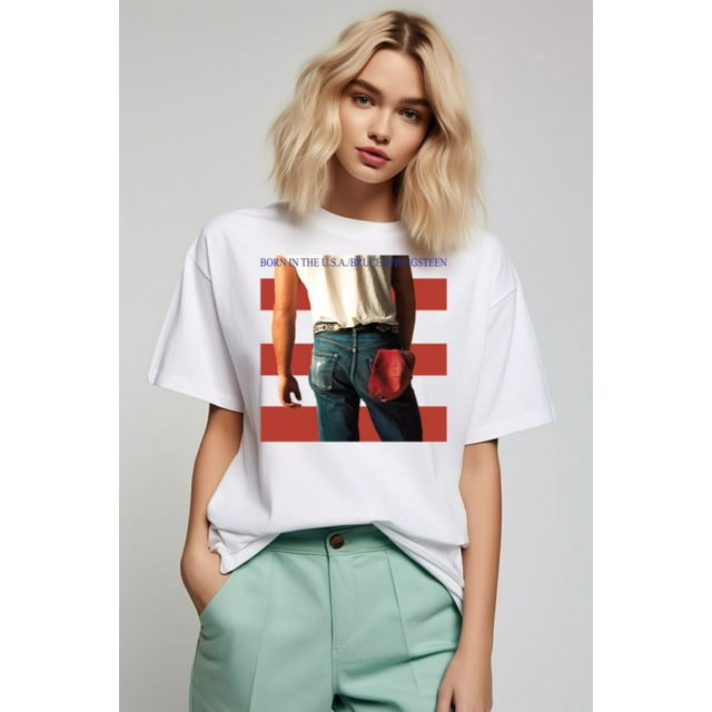 Bruce Springsteen T-Shirt, Born in the USA Tour Merch, for men & women ...