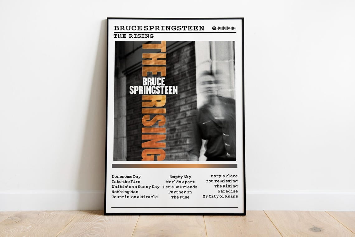 Bruce Springsteen 'The Rising' Album : Rock Music Wall Art #788 ...