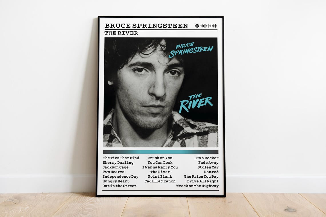 Bruce Springsteen 'The River' Album : Rock Music Wall Art #221 ...