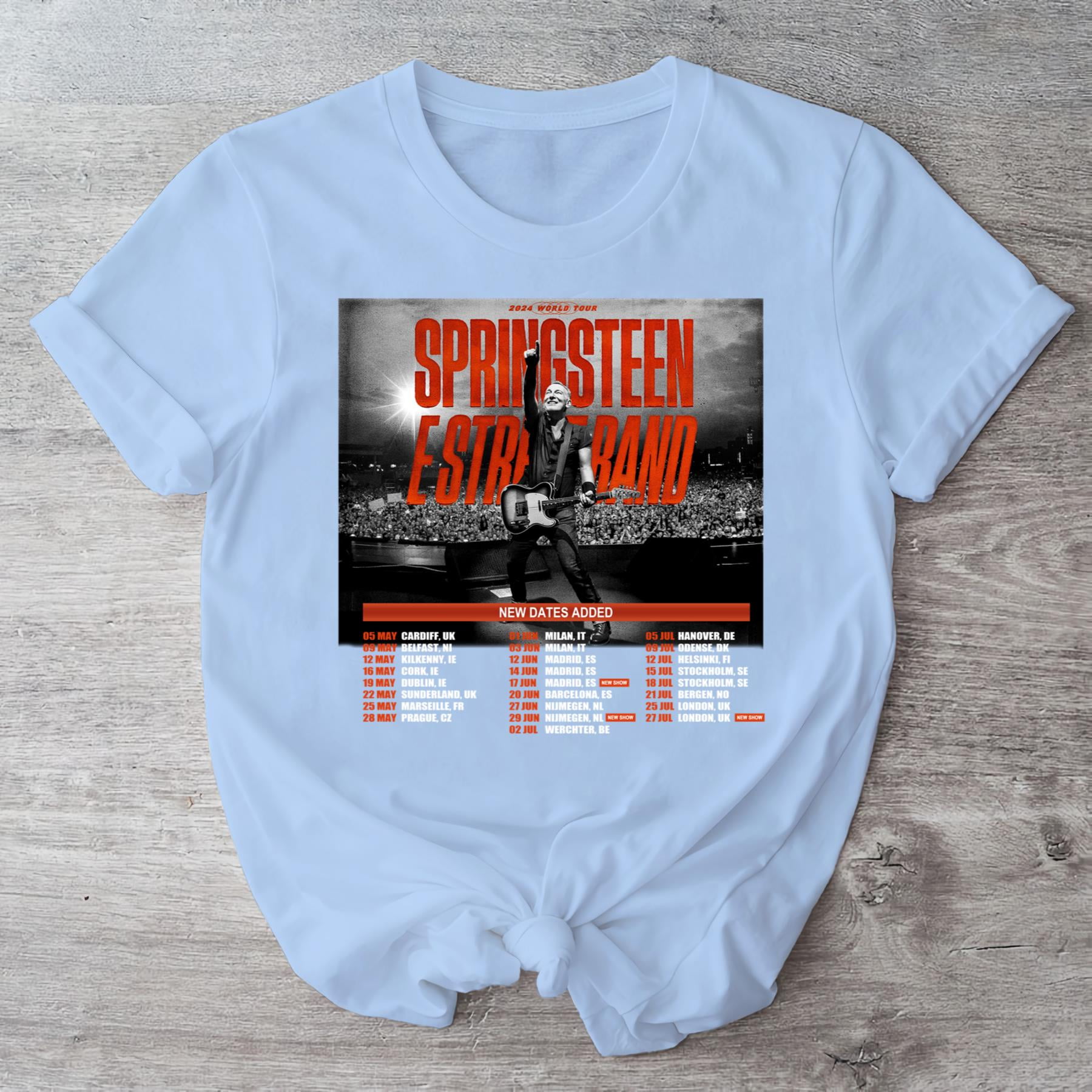 Bruce Springsteen World Tour 2024 - Black - T-shirt, 2024 Bruce ...