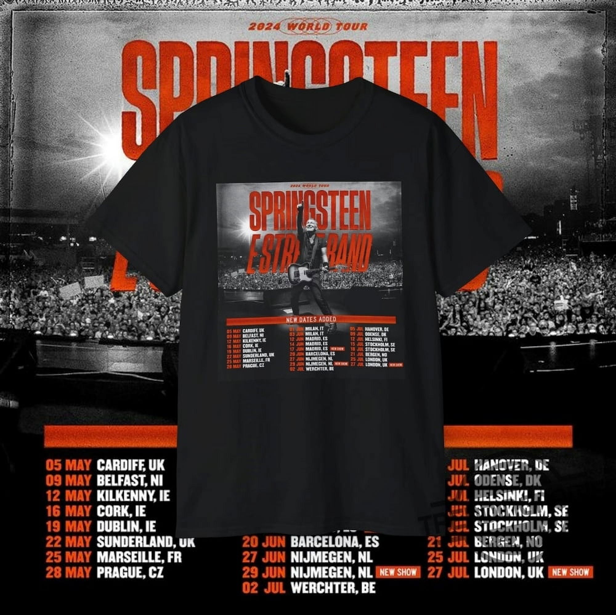 Bruce Springsteen World Tour 2024 Shirt 2024 Bruce Springsteen Concert ...