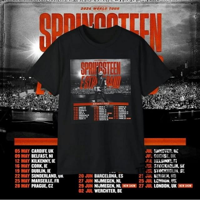 Bruce Springsteen World Tour 2024 Shirt 2024 Bruce Springsteen Concert ...