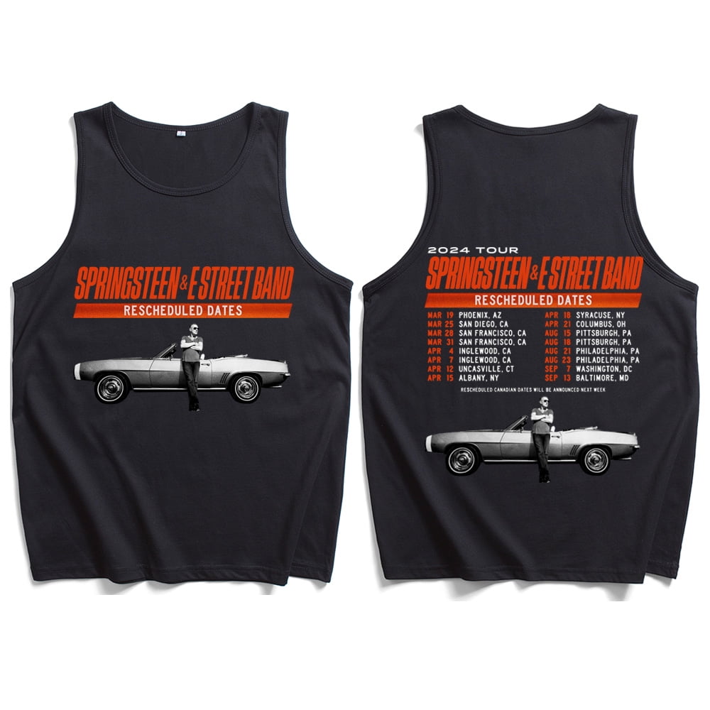 Bruce Springsteen and E Street 2024 Tour Shirts Vest Tank Tops T-Shirt ...
