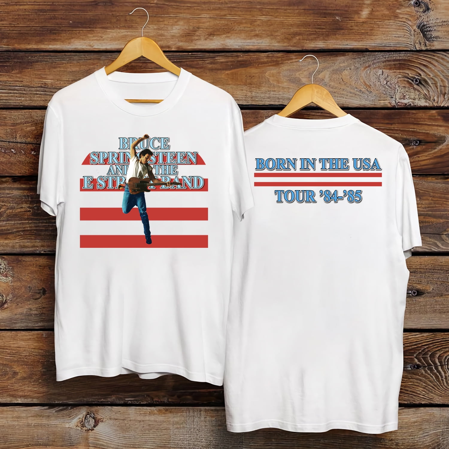 Bruce Springsteen and E Street Band Born in USA Tour 84-85 T-Shirt ...