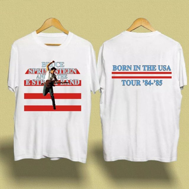 Bruce-Springsteen and E Street Born in USA T-Shirt Gift Fans Music ...