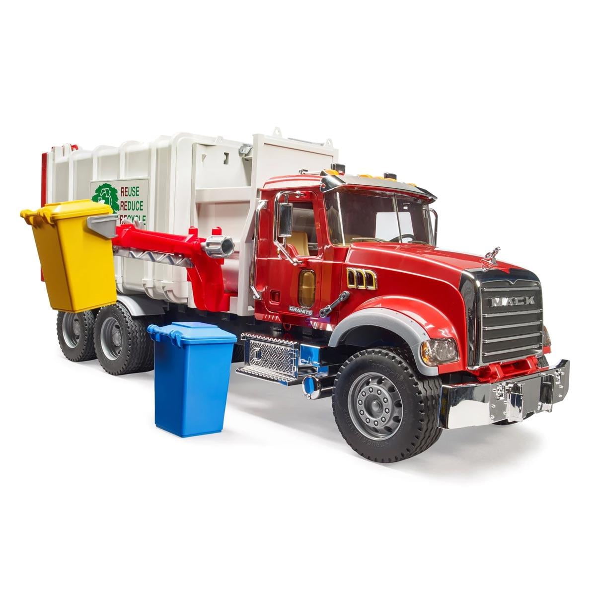 Bruder MACK Granite Toy Side Loading Garbage Truck for Waste Management ...
