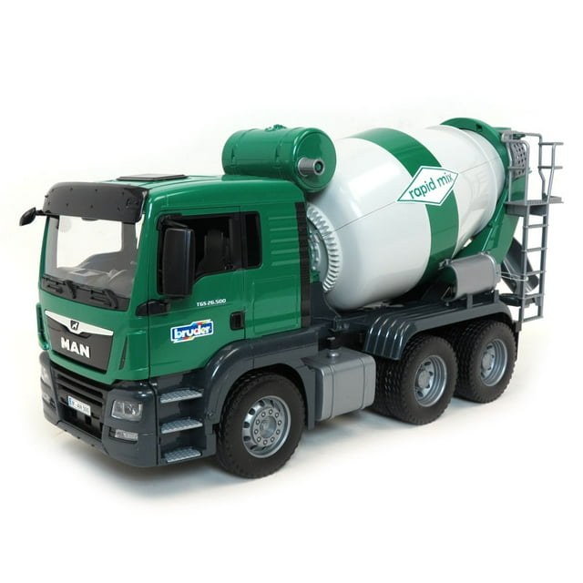 Bruder 03710 MAN TGS Toy Concrete Cement Mixer Truck - Walmart.com