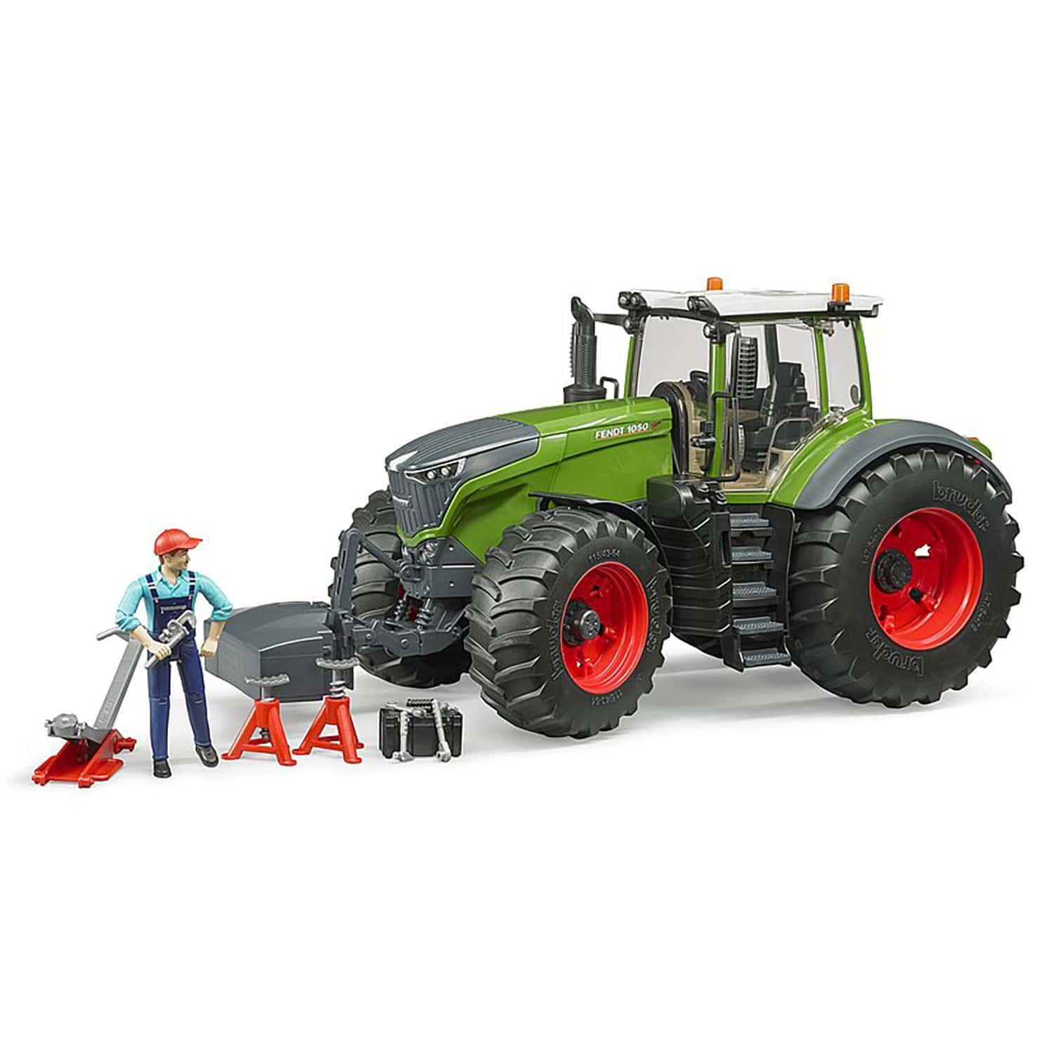 Bruder Fendt X 1000 Tractor Toy with Repair Accessories for Kids ...