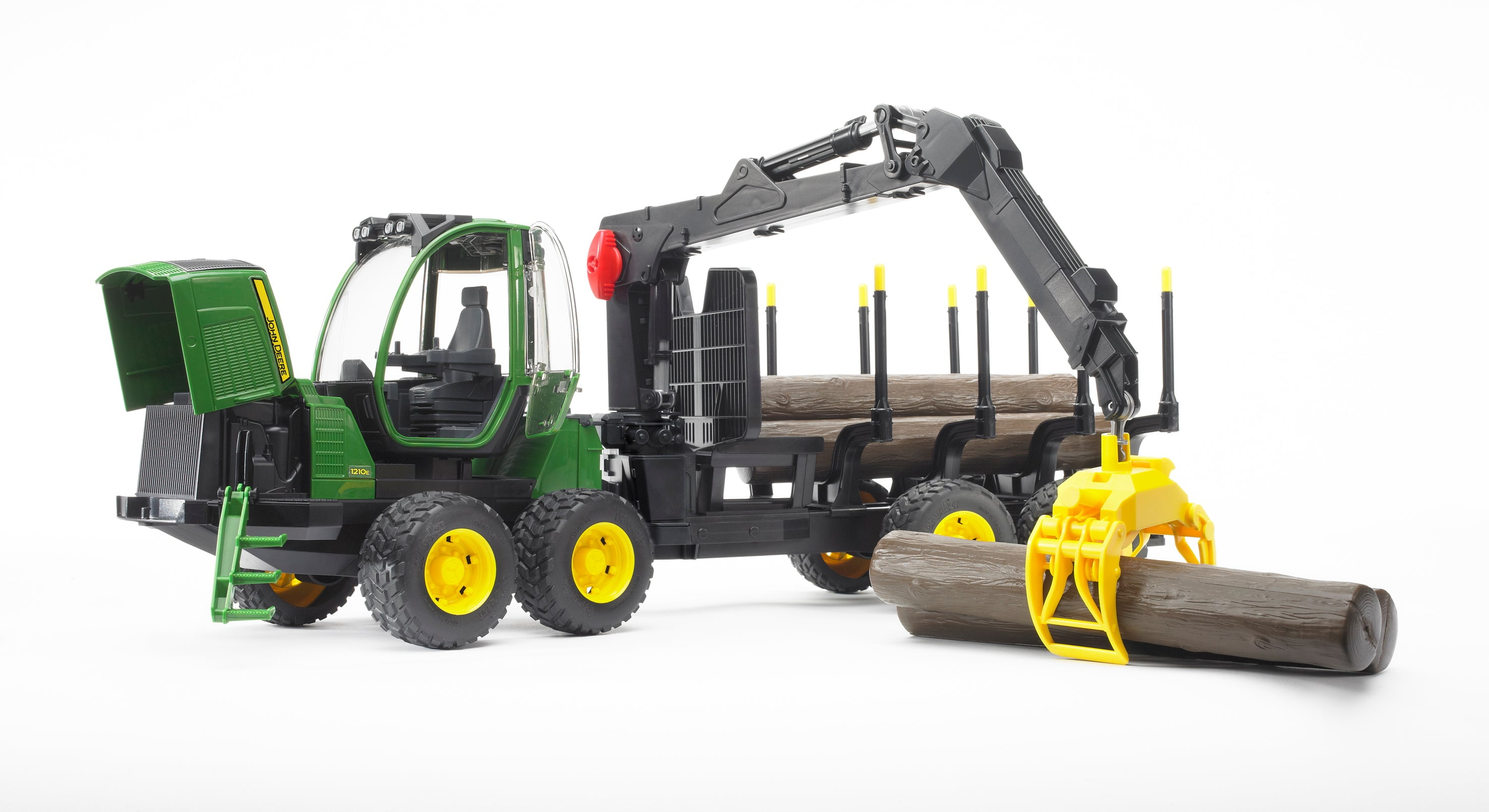 Free Shipping! Bruder 09805 John Deere 1210E Log Hauler, 4 Trunks and ...