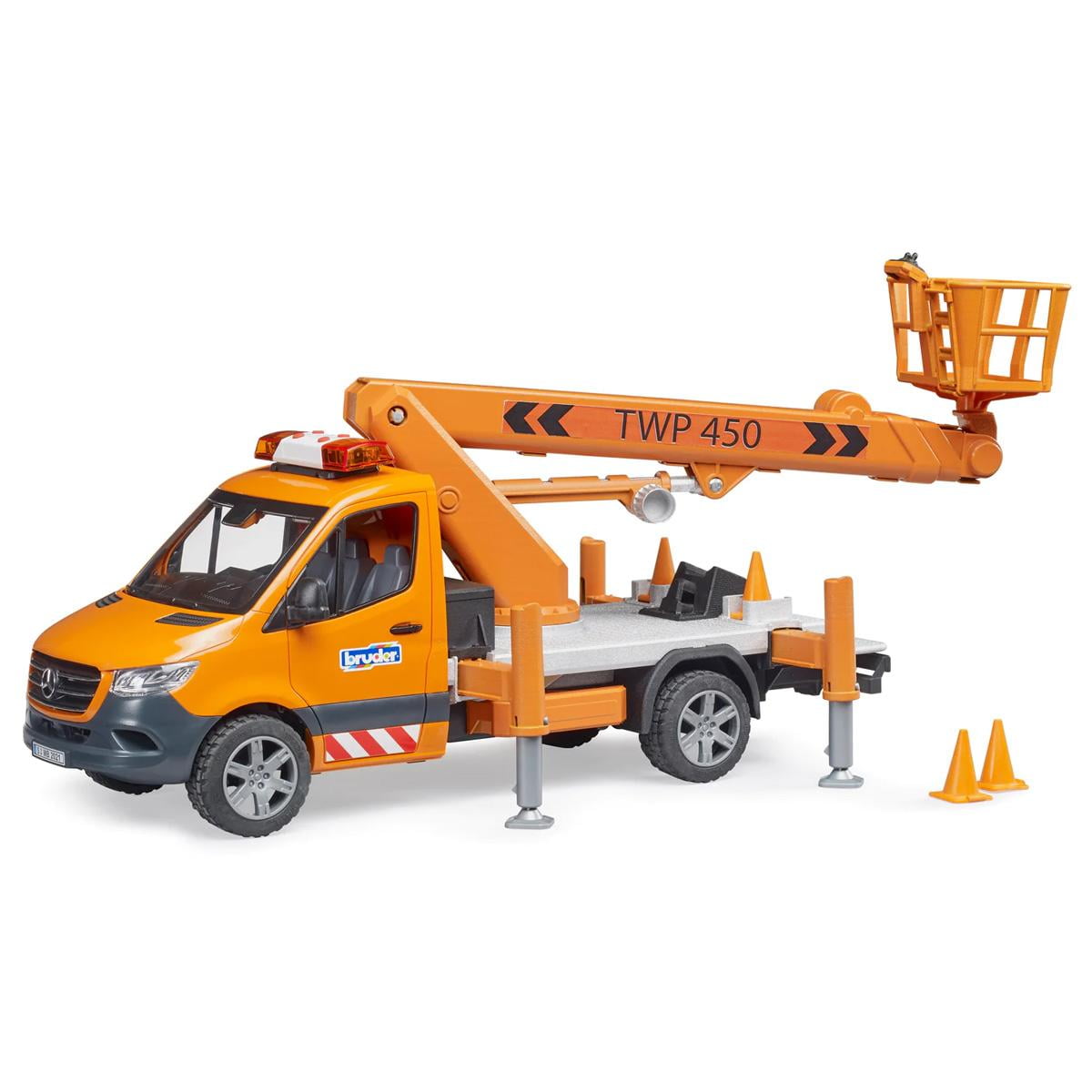 Bruder 1/16 Mercedes-Benz Sprinter Service Truck with Crane, Basket ...