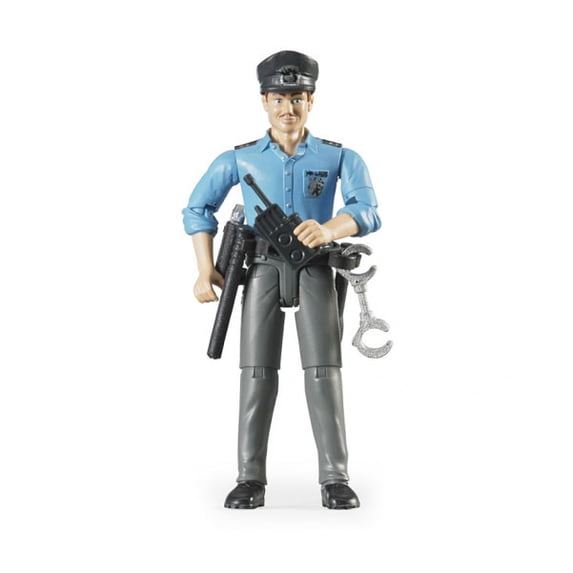 Bruder, Policeman Light Skin with Accessories, 60050, Positionable ...