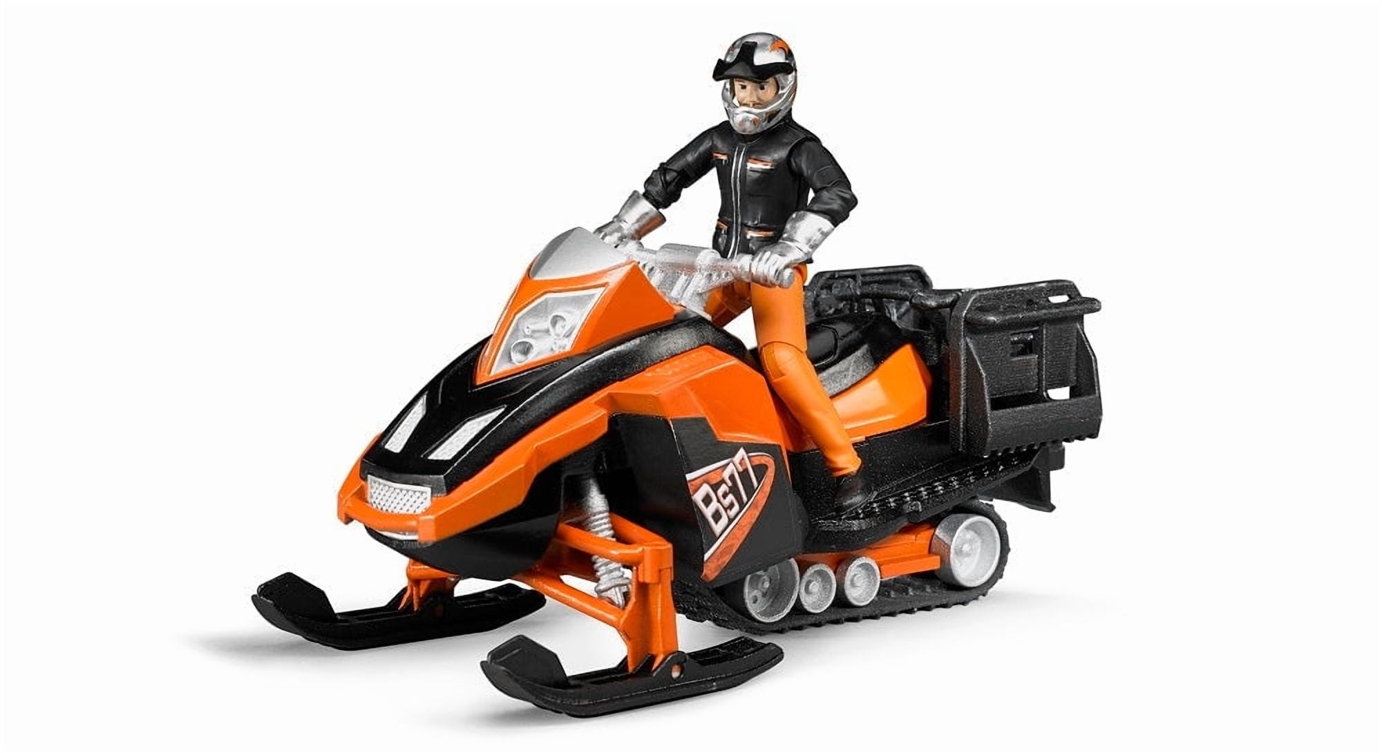 Bruder Kids Toy Snowmobile with Driver and Racing Accessories - Walmart.com