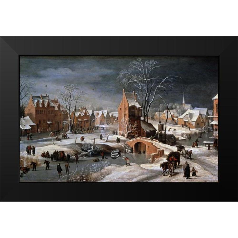 Bruegel, Pieter the Younger 24x17 Black Modern Framed Museum Art Print ...