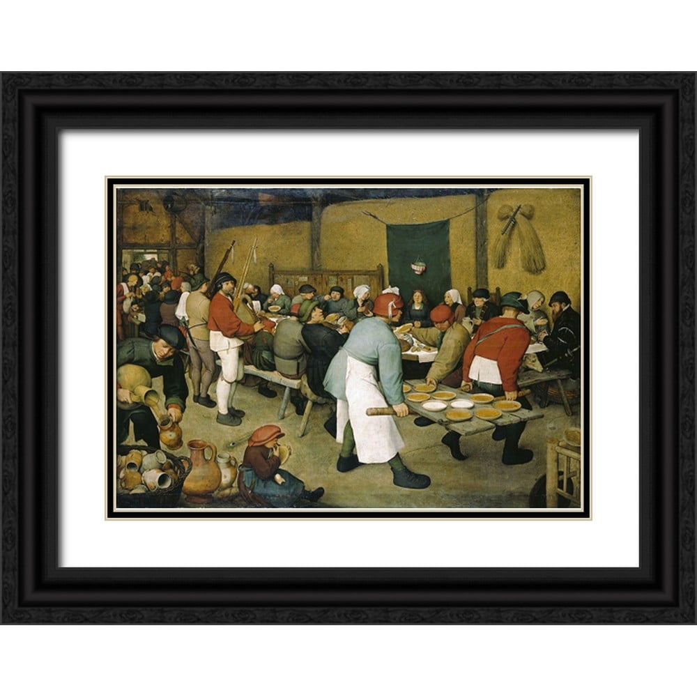 Bruegel the Elder, Pieter 14x11 Black Ornate Wood Framed with Double ...