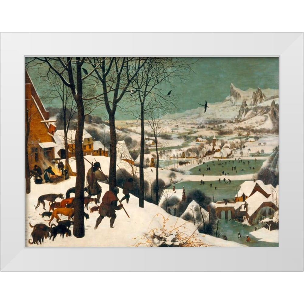 Bruegel the Elder, Pieter 14x12 White Modern Wood Framed Museum Art ...