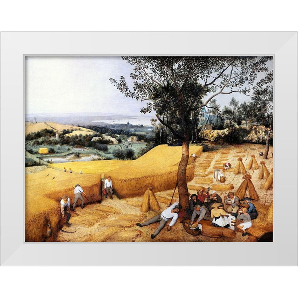 Bruegel the Elder, Pieter 14x12 White Modern Wood Framed Museum Art ...