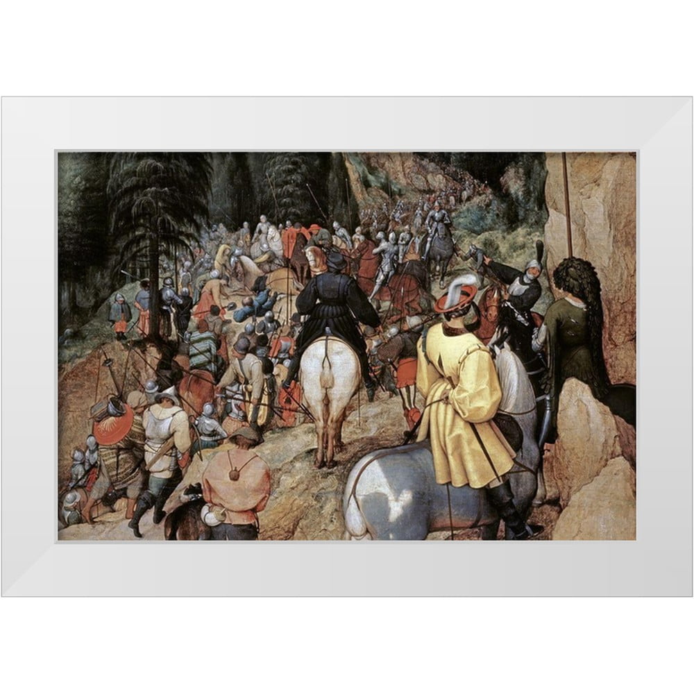 Bruegel the Elder, Pieter 18x13 White Modern Wood Framed Museum Art ...