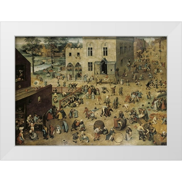 Bruegel the Elder, Pieter 32x24 White Modern Wood Framed Museum Art ...