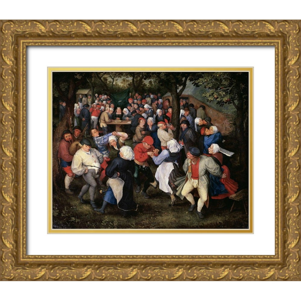 Bruegel the Elder, Pieter 32x26 Gold Ornate Wood Framed with Double ...