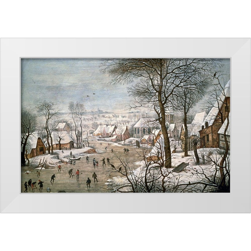 Bruegel the Younger, Pieter 18x13 White Modern Wood Framed Museum Art ...
