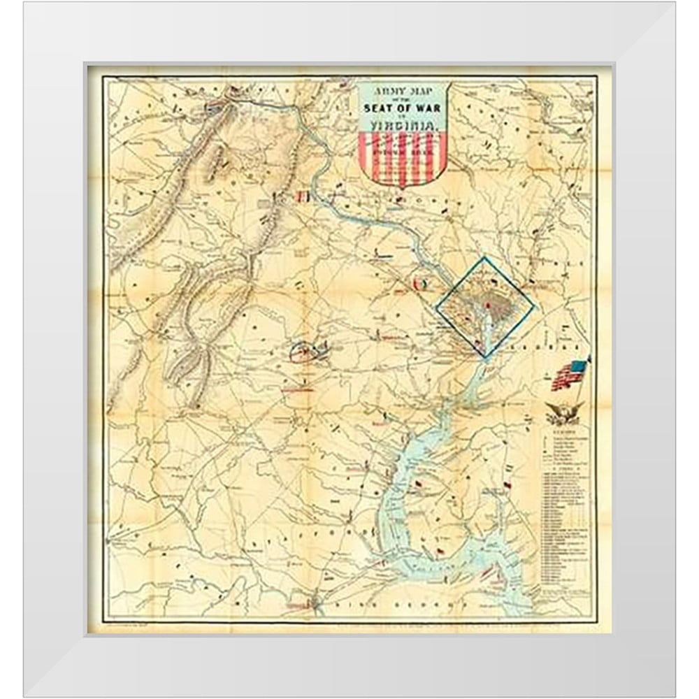 Bruff, J. Goldsborough 20x21 White Modern Wood Framed Museum Art Print ...