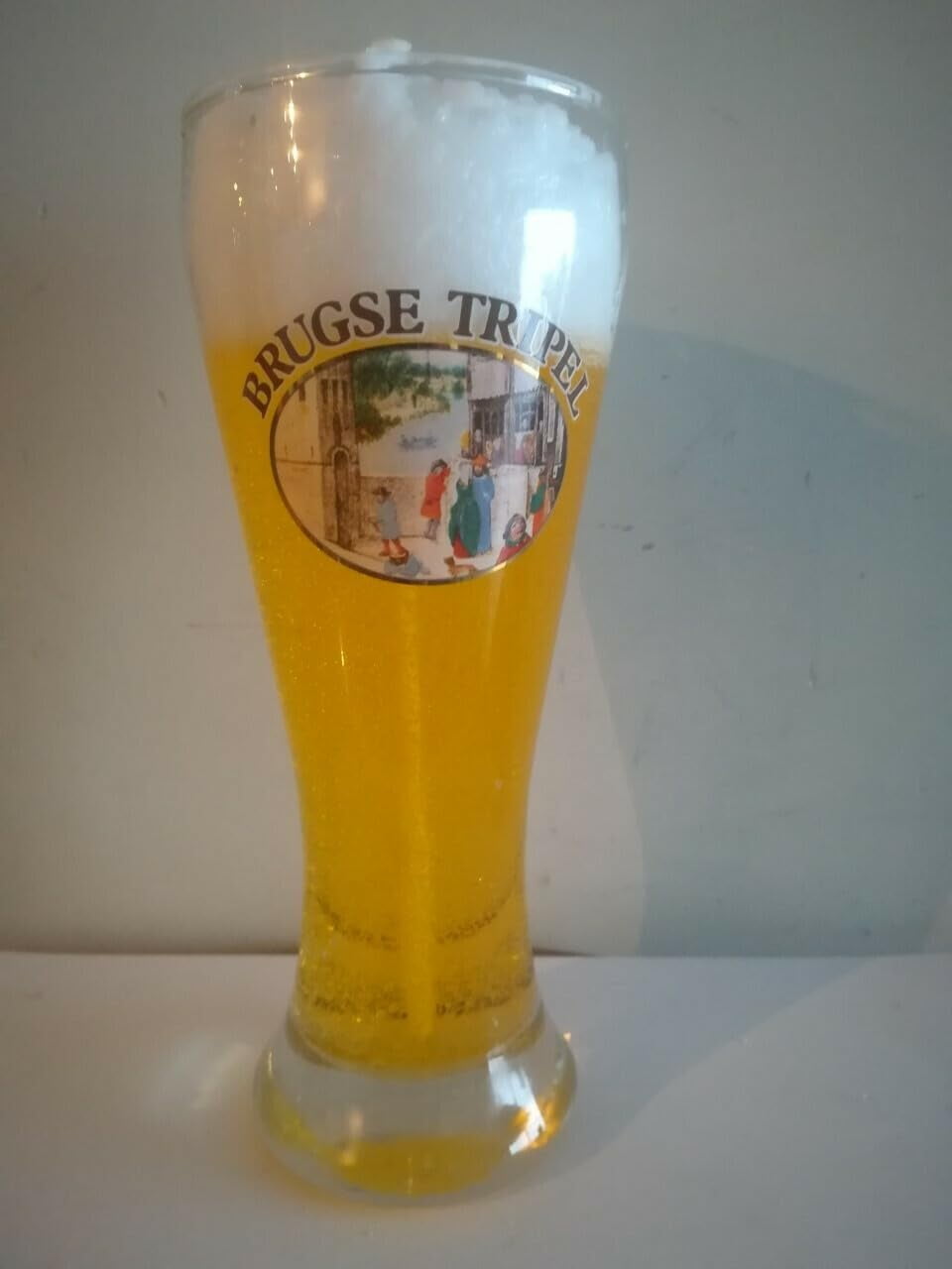 Brugse Tripel Traditional Belgian Beer Glass, Pilsner Style, Clear ...